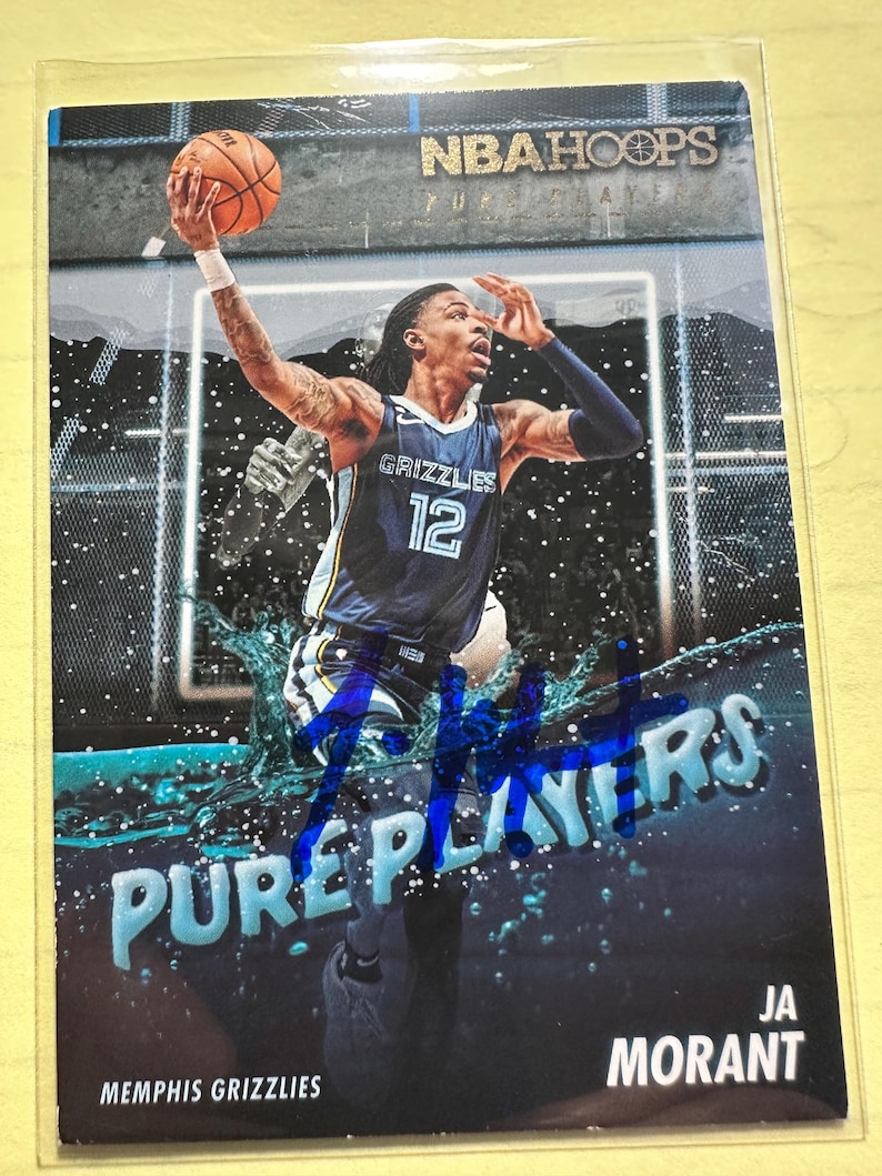 Ja Morant Autograph Card - Etsy