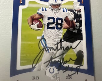 Jonathan Taylor Plus Michael Pittman Jr Autographed Card - Etsy