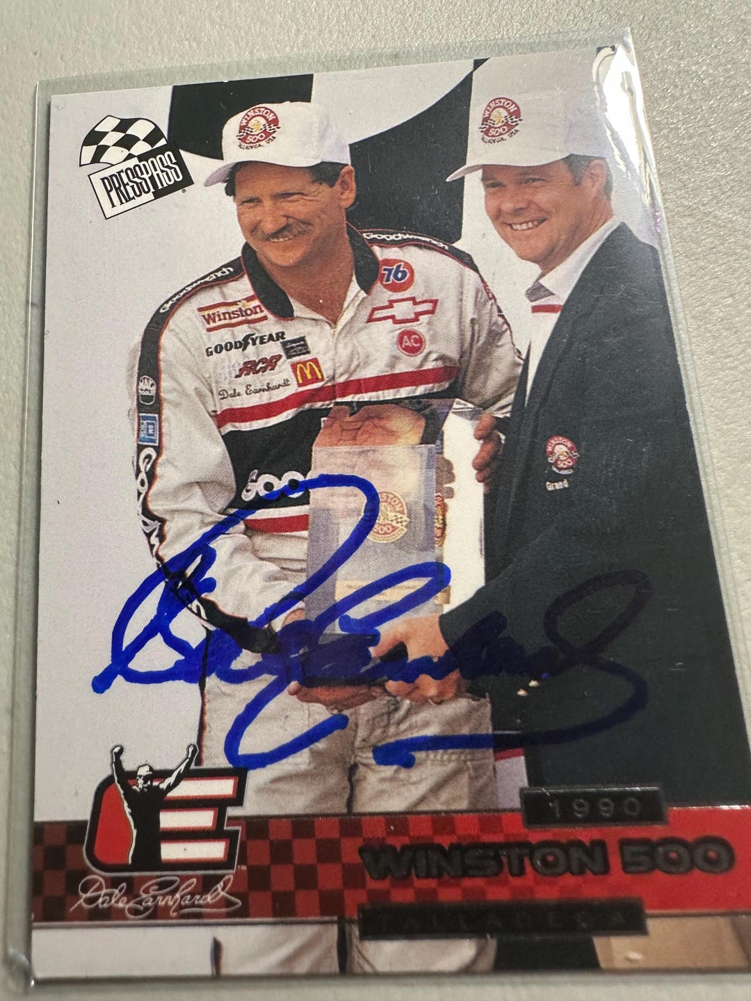 Dale Earnhardt Autograph Card - Etsy