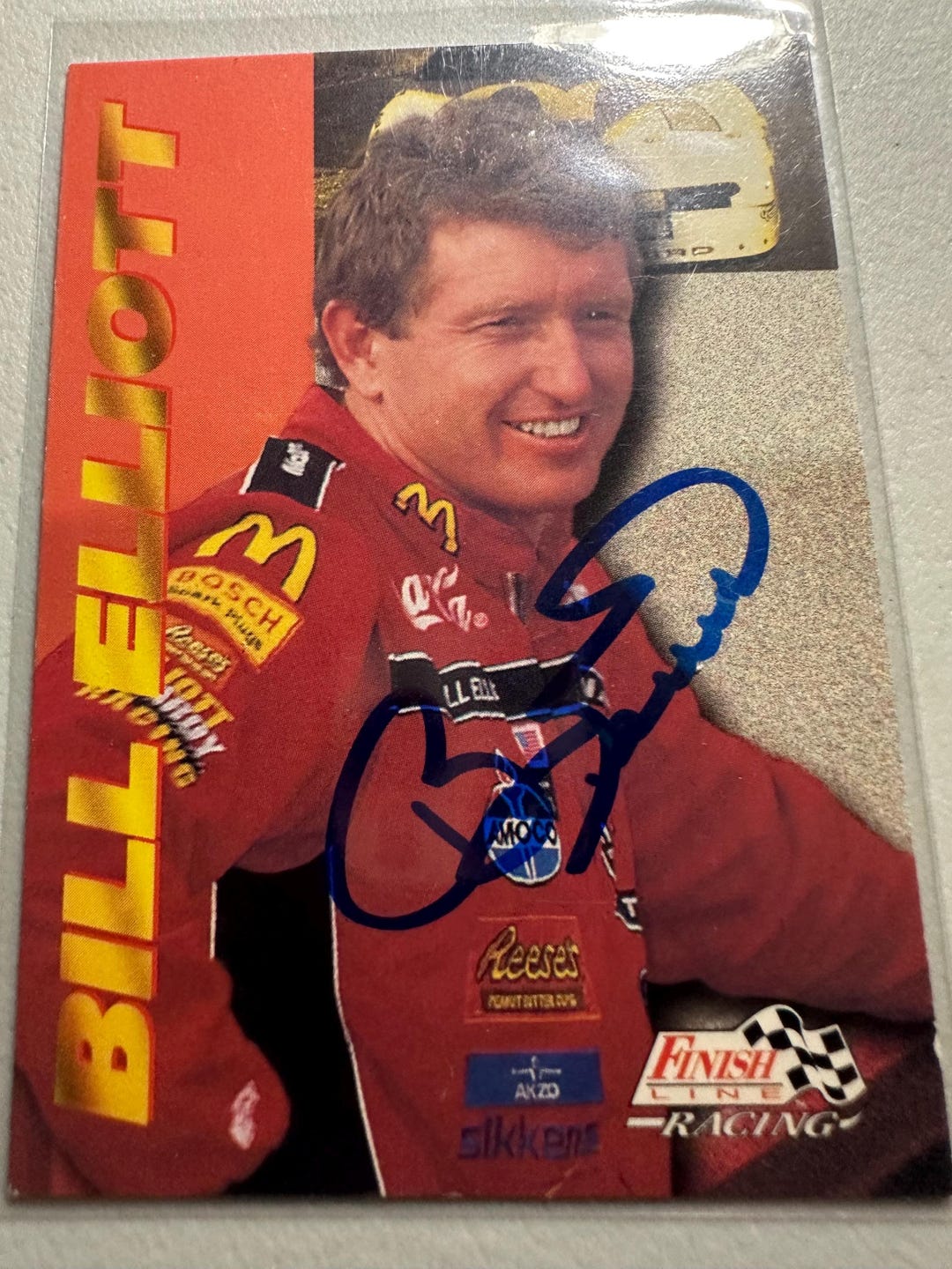 Bill Elliot Autograph Card - Etsy
