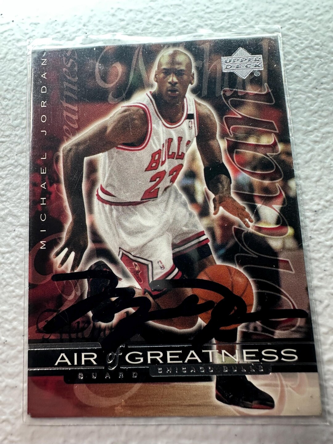 Michael Jordan Autographed Card - Etsy