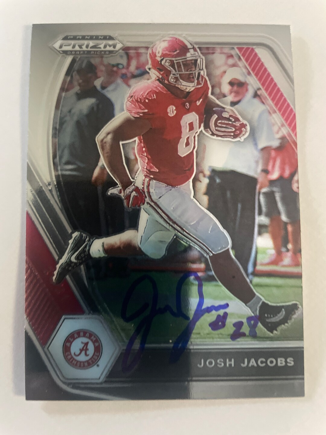 Josh Jacobs Autographed Card - Etsy