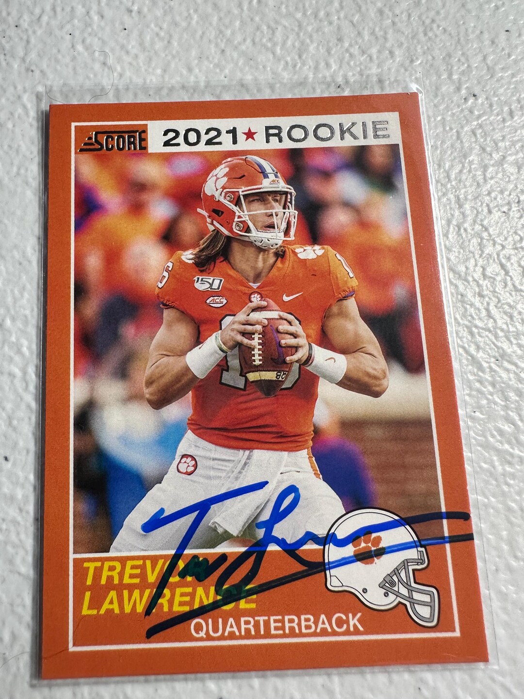 Trevor Lawrence Autograph Card - Etsy