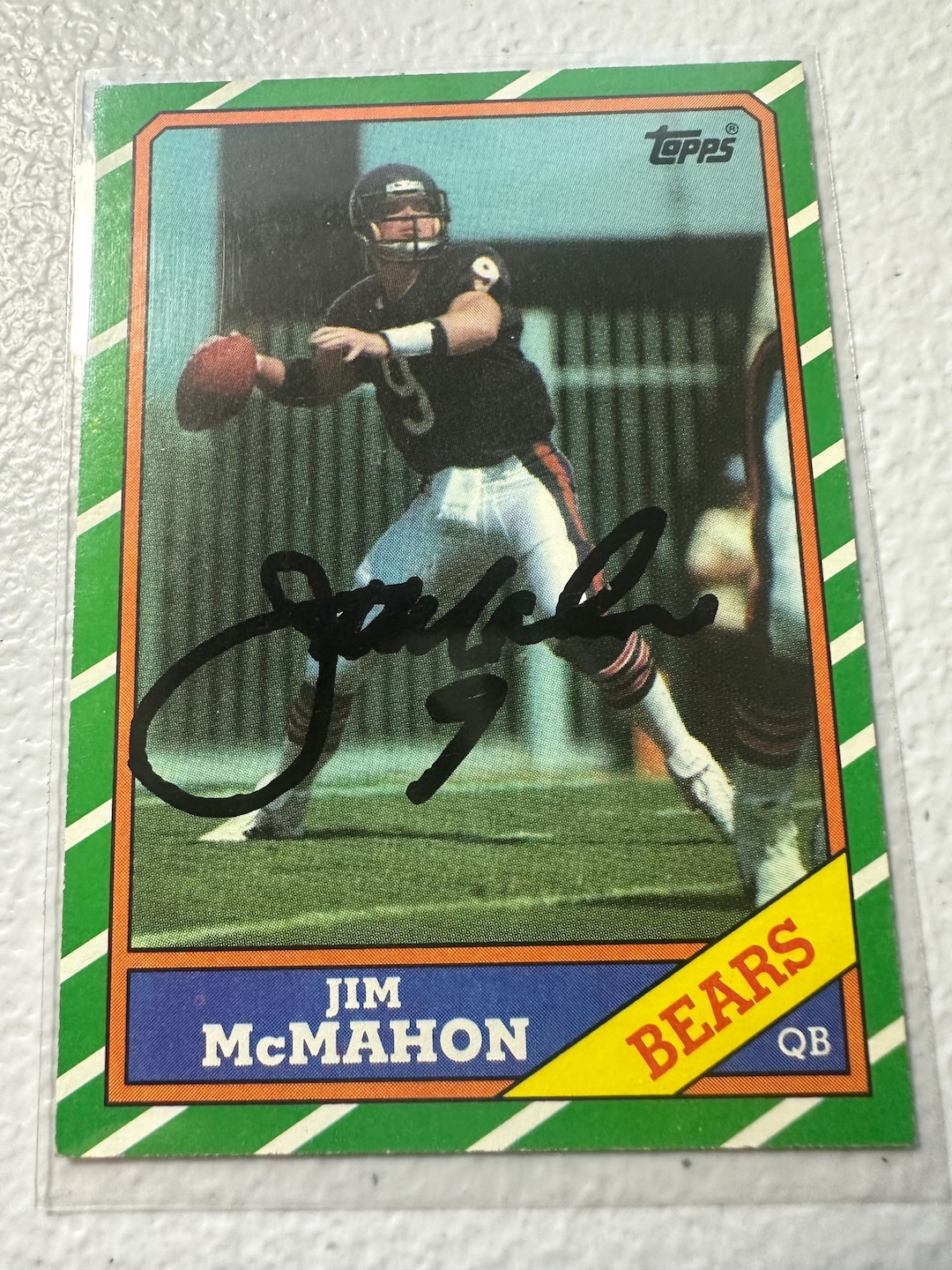 Jim Mcmahon Autograph Card - Etsy