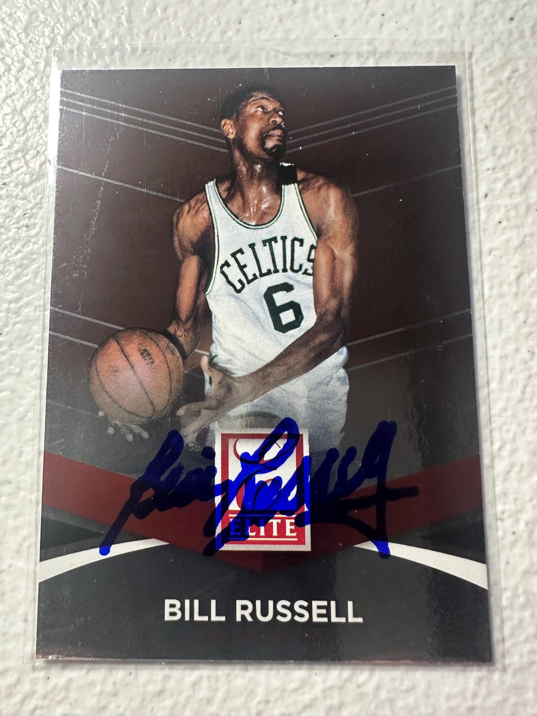 Bill Russell Autographed Card - Etsy