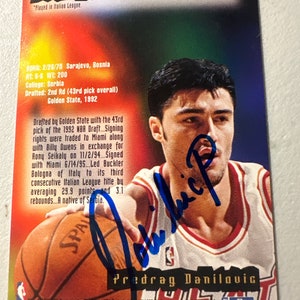 Predrag Danilovic Autograph Card - Etsy