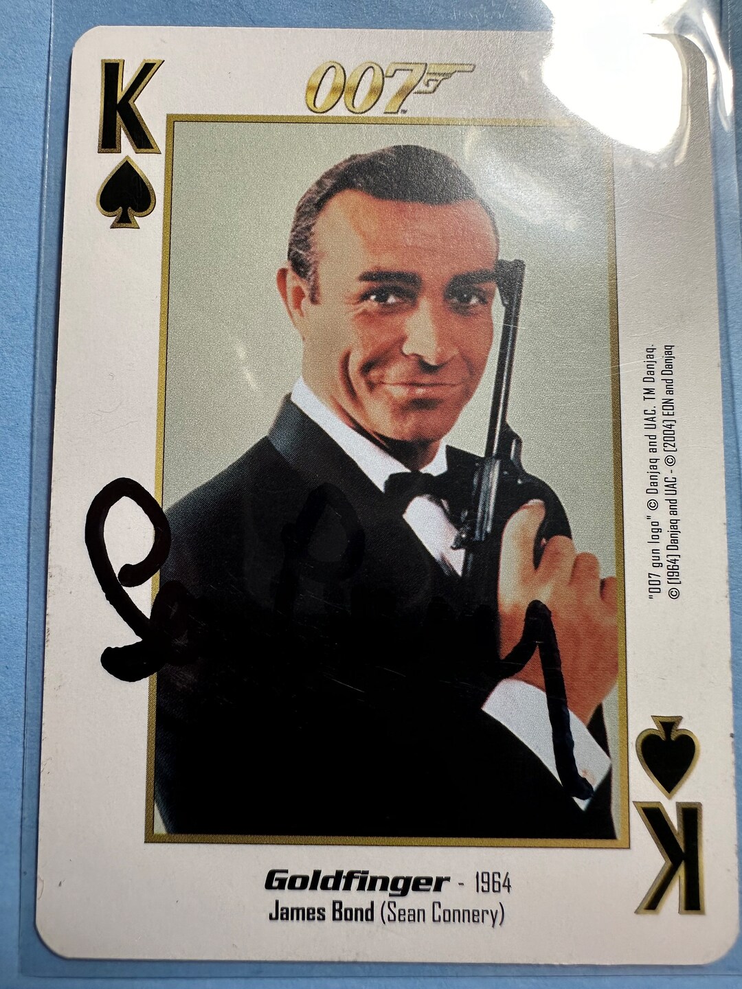Sean Connery goldfinger Autographed Card - Etsy