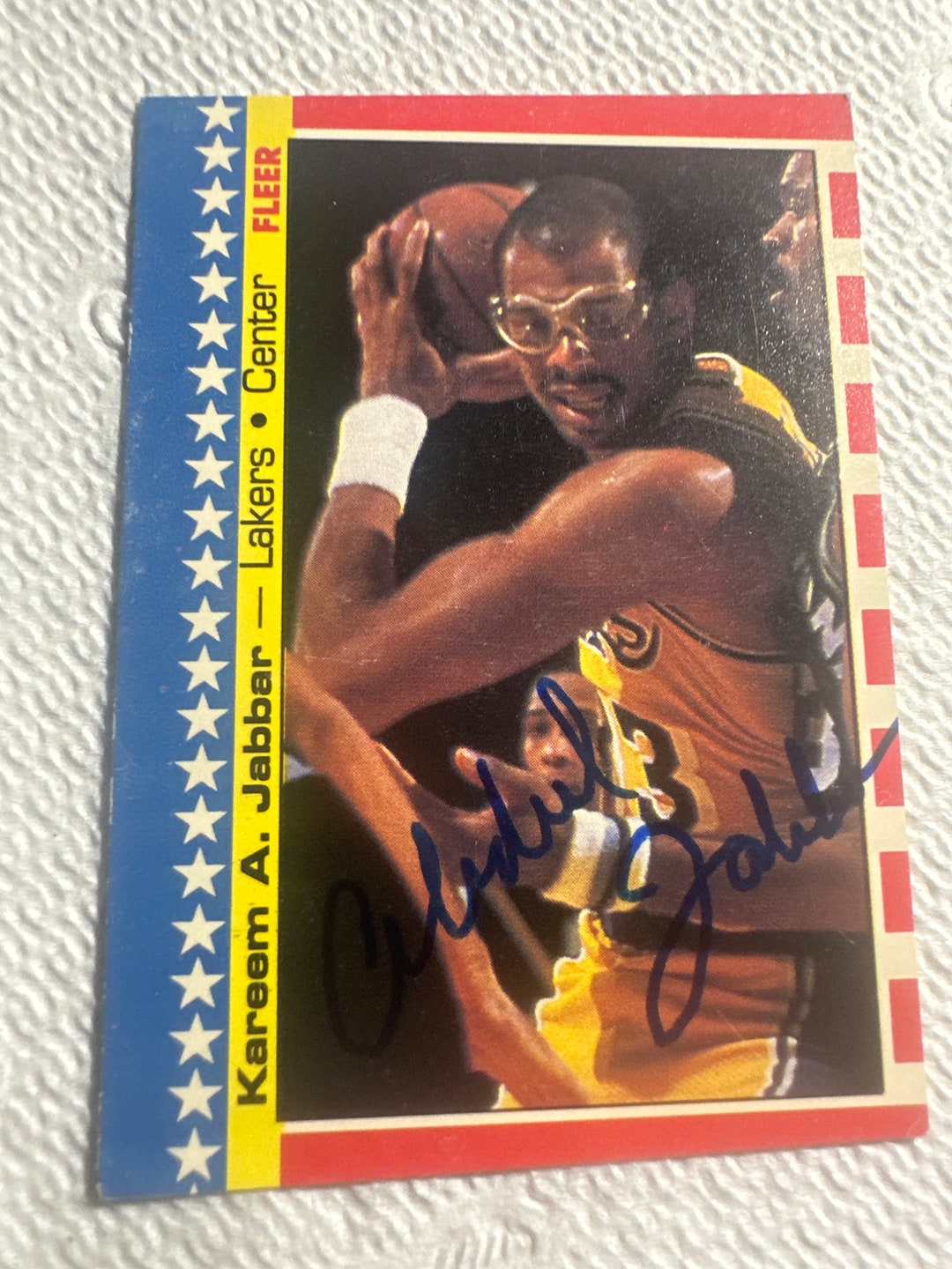 Kareem Abdul Jabbar Autographed Card - Etsy
