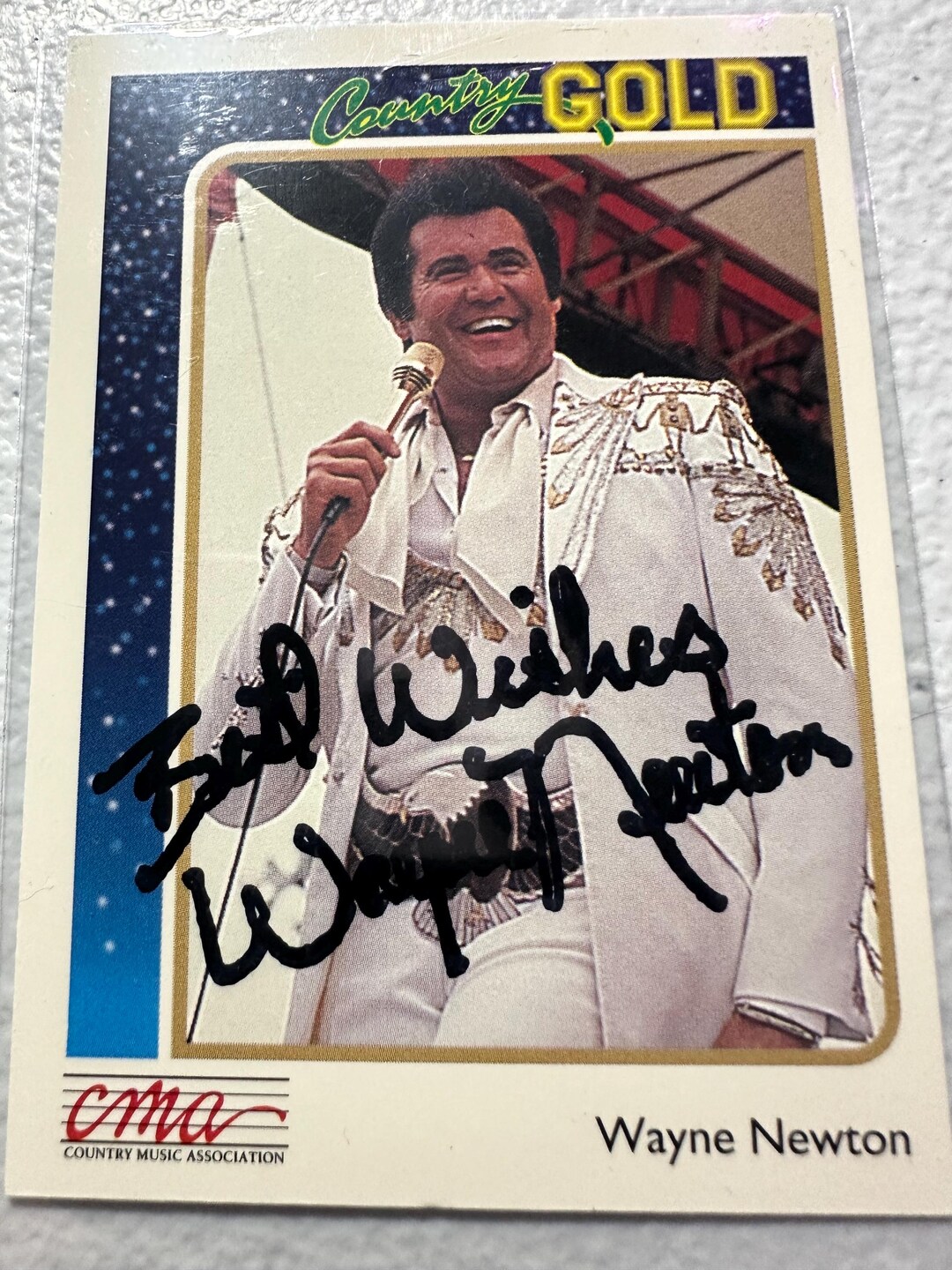 Wayne Newton Autographed Card - Etsy
