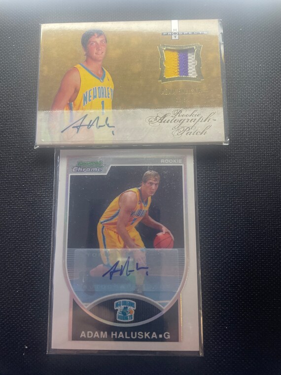 Adam Haluska Autographed / Material Cards - Etsy