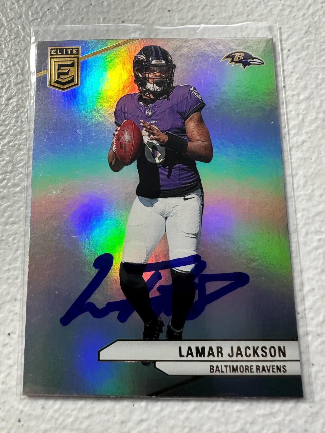 Lamar Jackson Autograph Card - Etsy