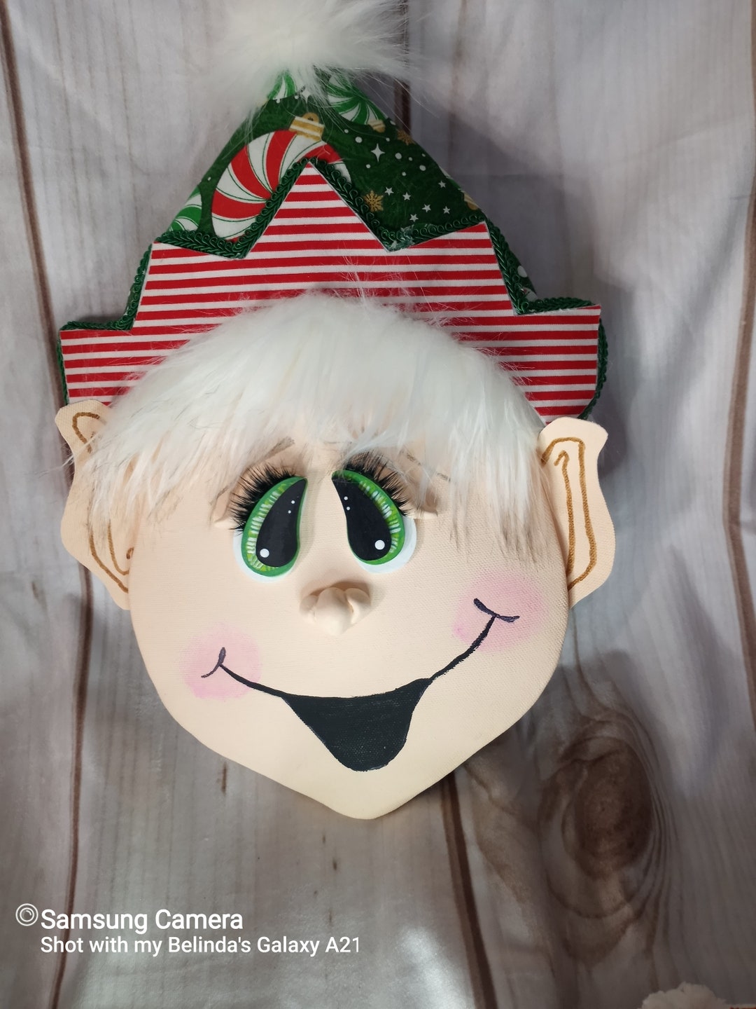 Handmade Elf Wreath Attachment, Holiday Decor, the Toymaker - Etsy