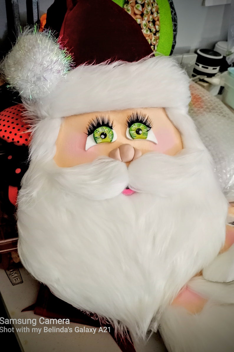 Santa Claus Wreath Attachment Kris Kringle Wreath Attachment - Etsy