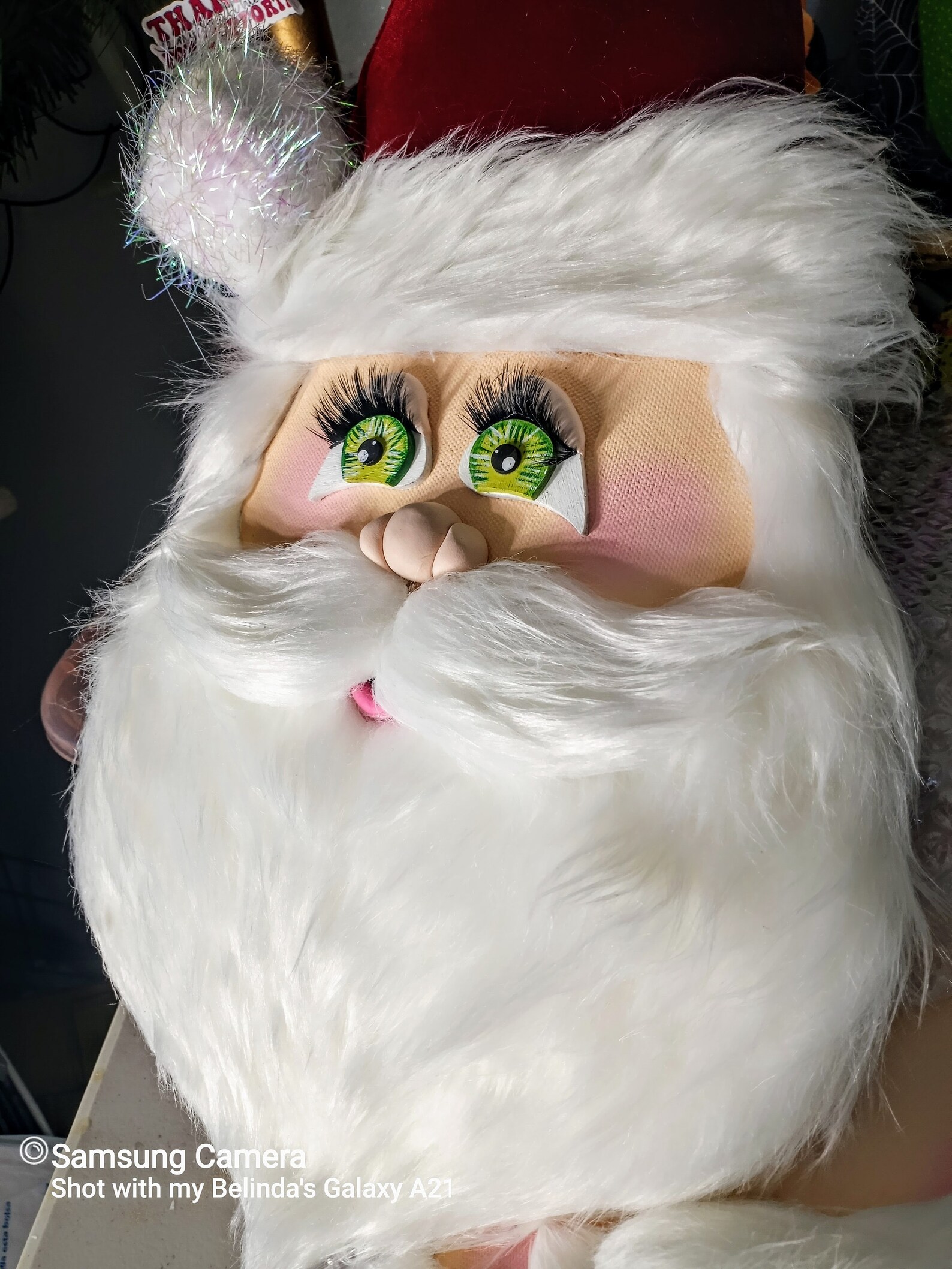 Santa Claus Wreath Attachment Kris Kringle Wreath Attachment - Etsy