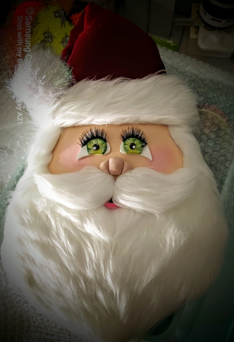 Santa Claus Wreath Attachment Kris Kringle Wreath Attachment - Etsy