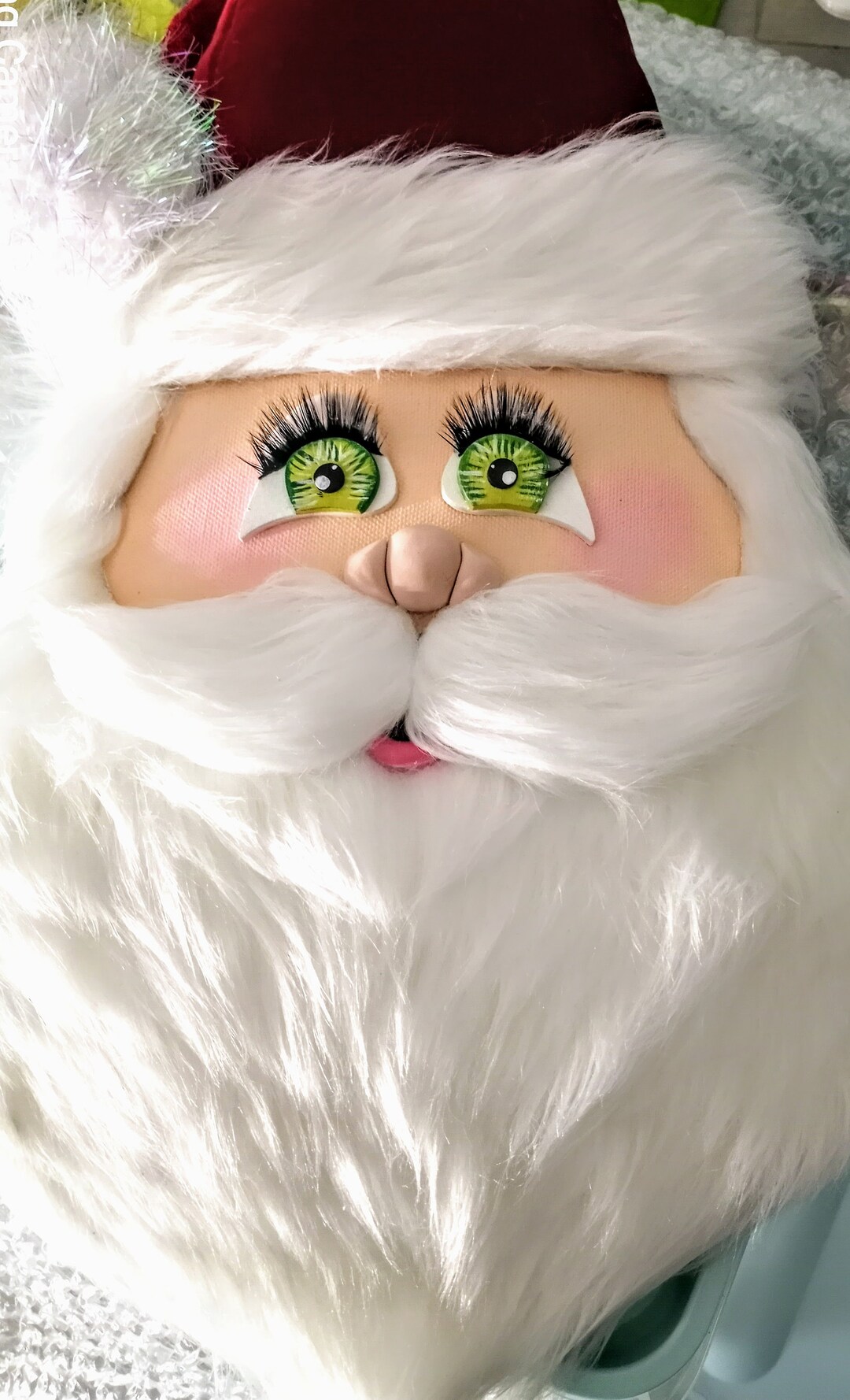 Santa Claus Wreath Attachment Kris Kringle Wreath Attachment - Etsy