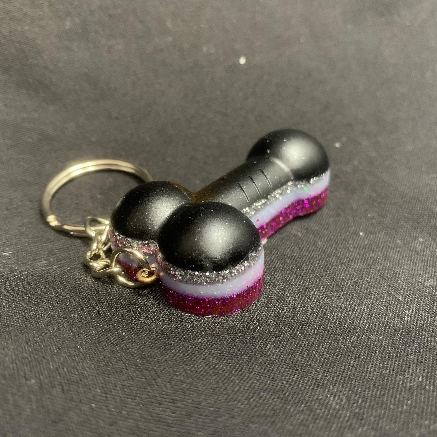 Asexual Flag Dick Keychain Etsy