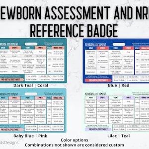 Newborn Assessment NRP Quick Reference Badge Buddy Card - Etsy