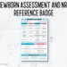 Newborn Assessment NRP Quick Reference Badge Buddy Card Nursing Id ...
