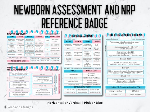 Neonatal Resuscitation Program Reference Chart Nrp