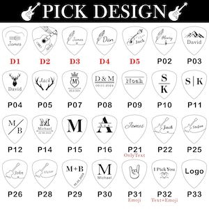 Personalized Wood Guitar Shape Picks Box,custom Guitar Pick Case ...