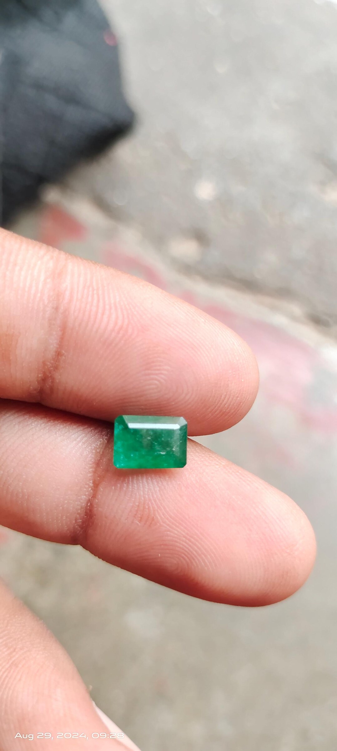 Natural Brazilian Emerald, Octagon Shape, 1.45 Carat, 8X5.8MM, Green ...