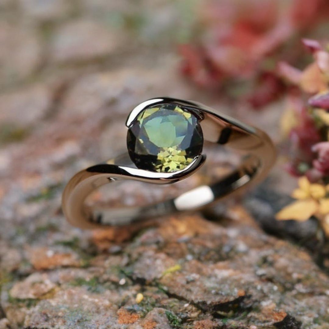 Zultanite Ring, Color Changing Stone, Round Cut Zultanite Ring ...