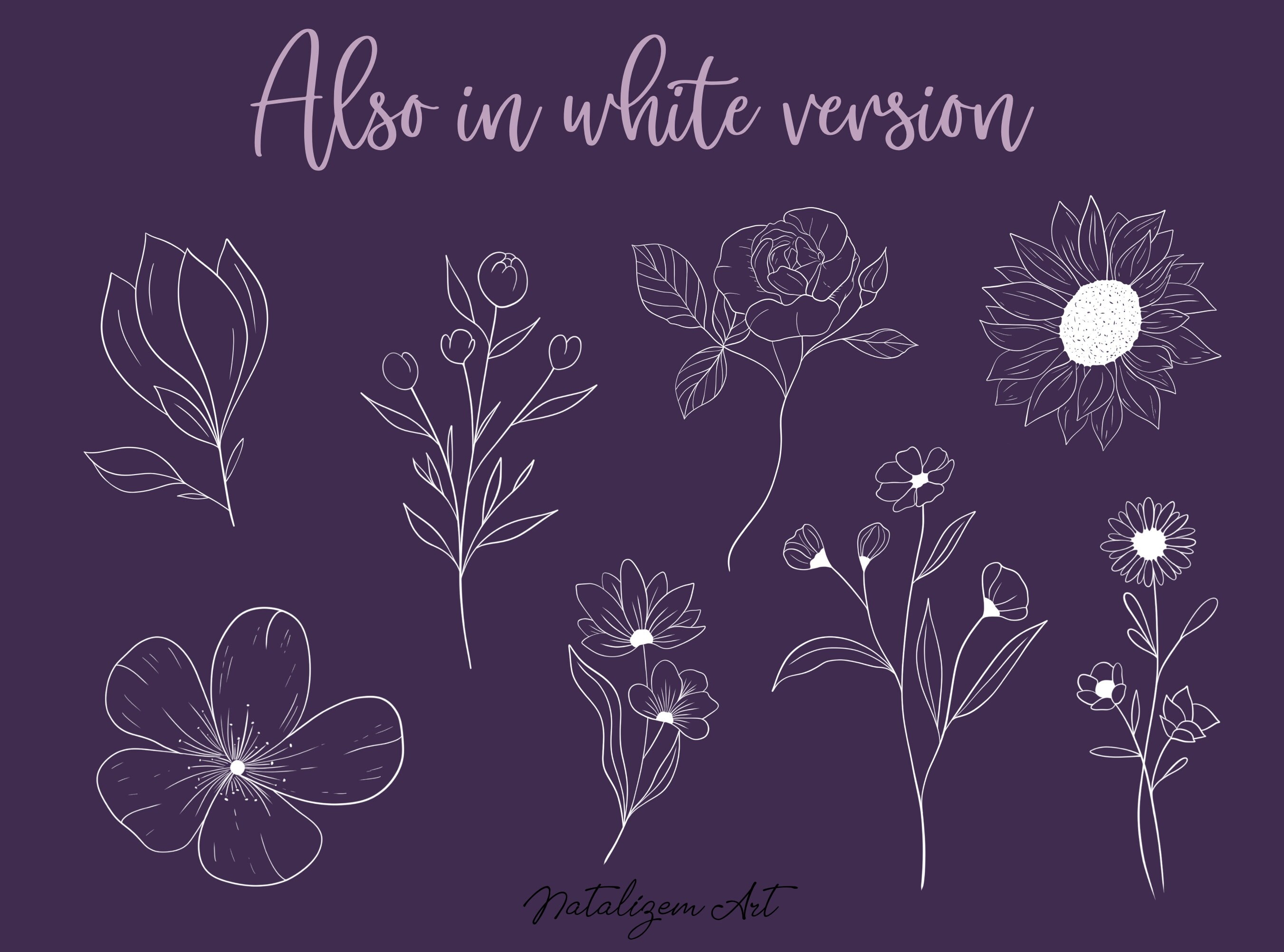 100 Flower Svg Bundle Floral Svg Bundle Flower Svg Floral Svg Plant Svg ...