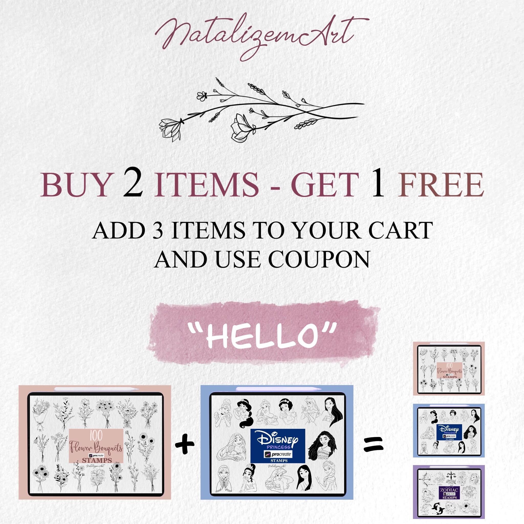 Fairytale Procreate Stamps Fantasy Procreate Stamps Outline Brushes ...