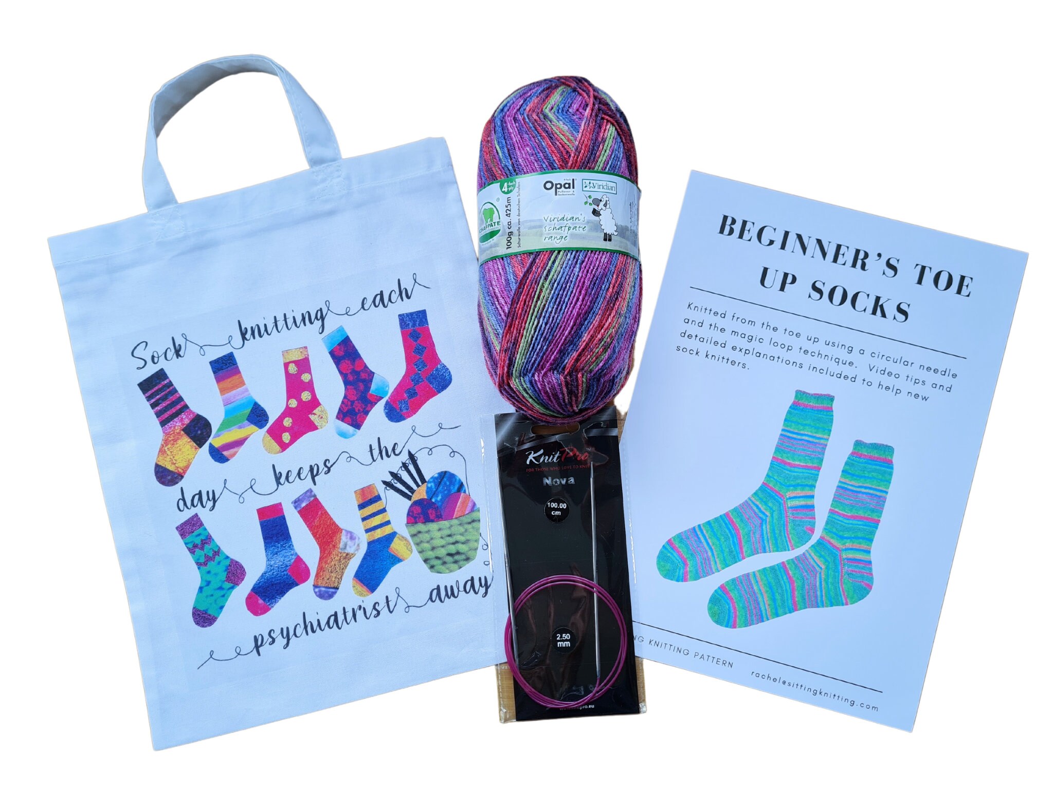 Beginner's Toe up Sock Kit - Etsy