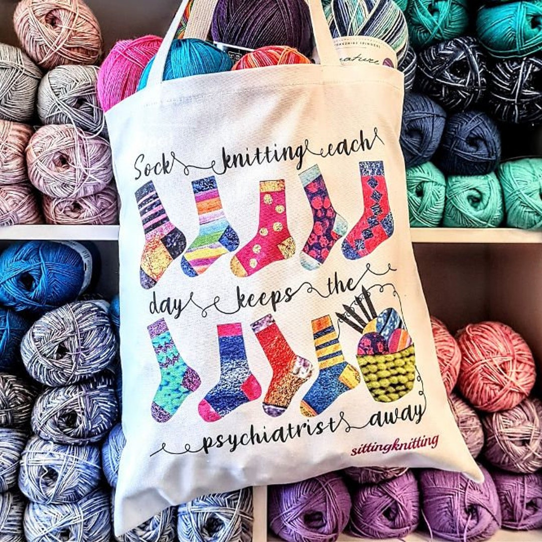 Luxury Large Canvas Knitting Bag - Etsy