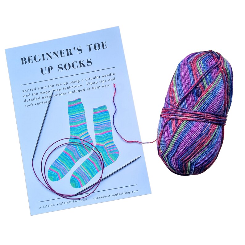 Beginner's Toe up Sock Kit - Etsy