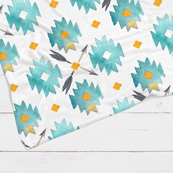Plush Aztec Blanket - Etsy