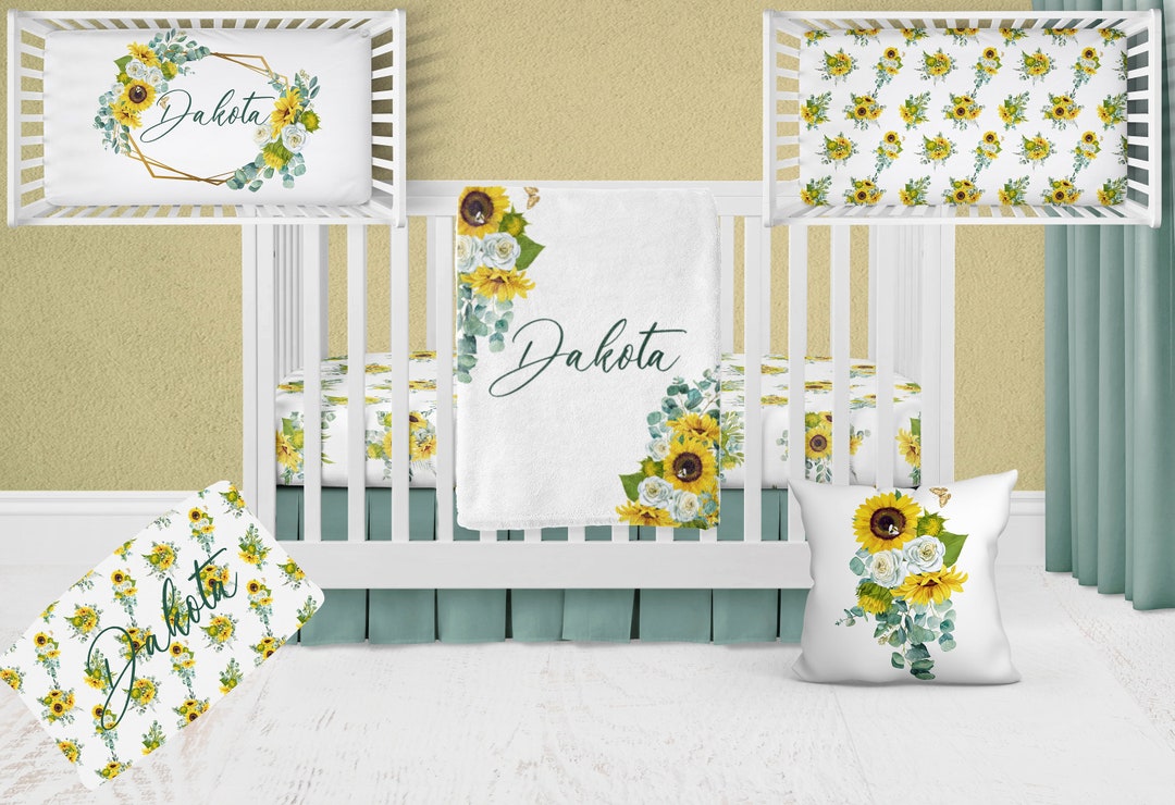 Floral Boho Crib Bedding Set, Boho Crib Bedding Set, Baby Boho Nursery ...