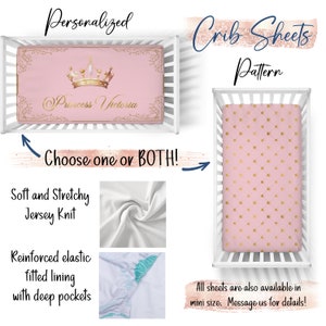 Princess Crib Bedding Set, Baby Girl Crib Bedding Set, Princess Nursery ...