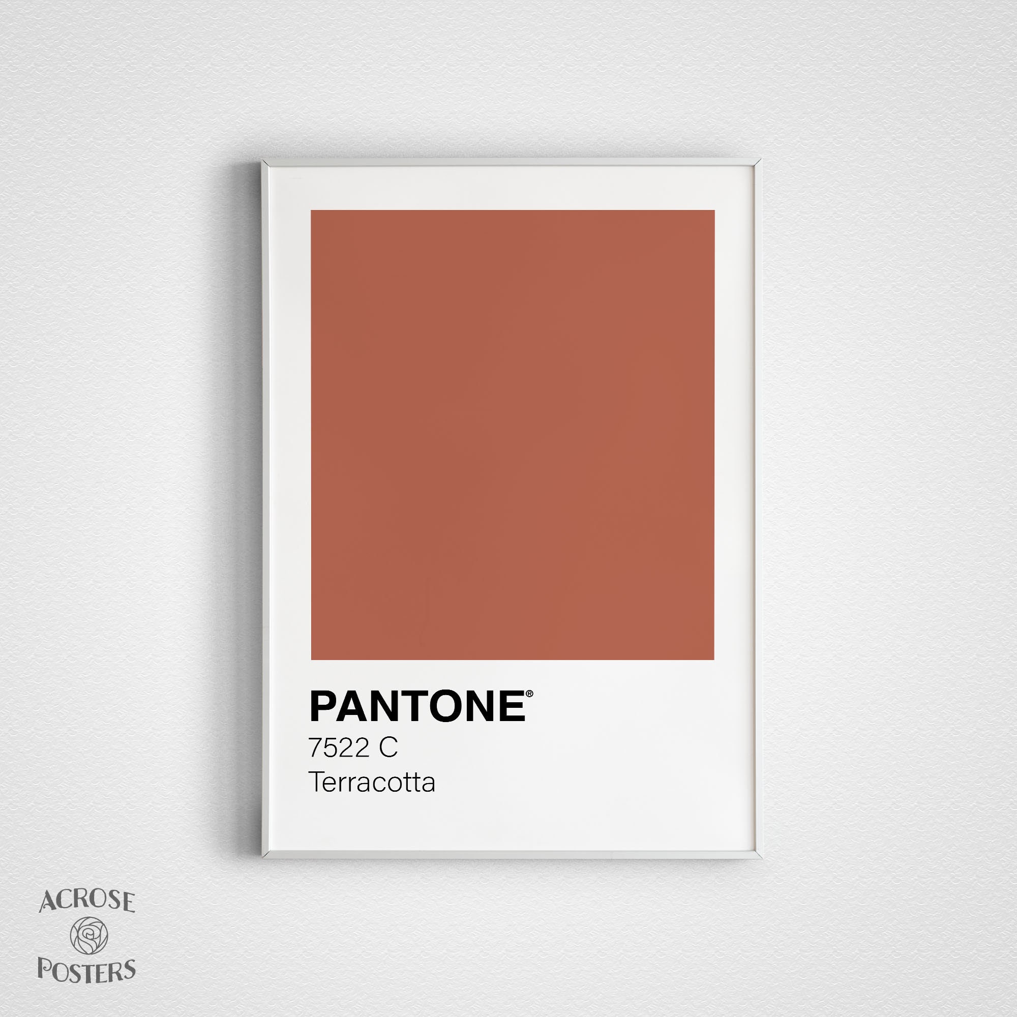 Pantone Swatch Print 7522 C Terracotta Pantone Color Card | Etsy