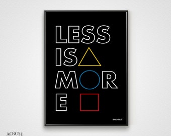 Less is More Art | Etsy