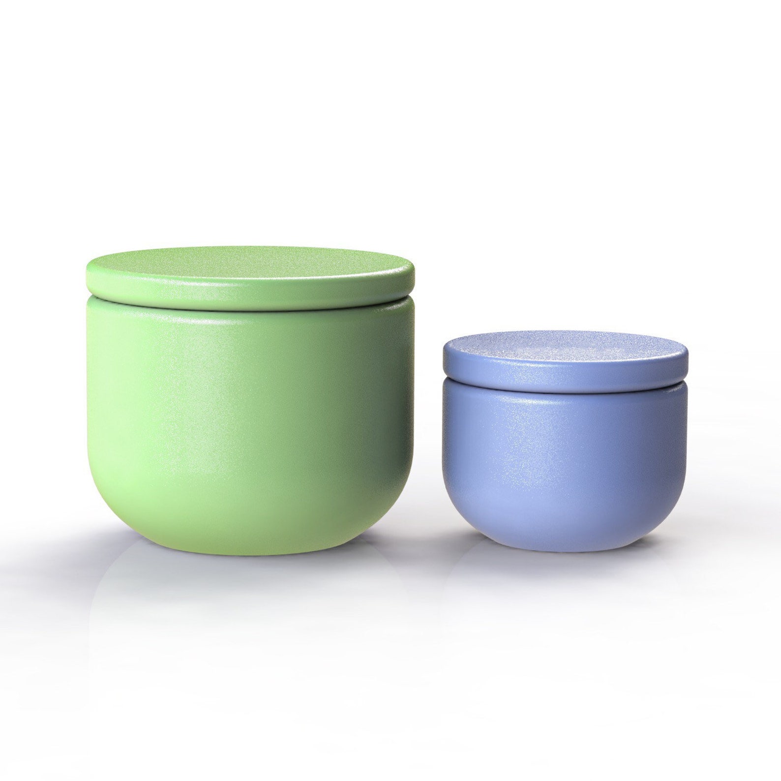 Candle Jar With Lid Mold Round Candle Vessel Wax Container Planter ...