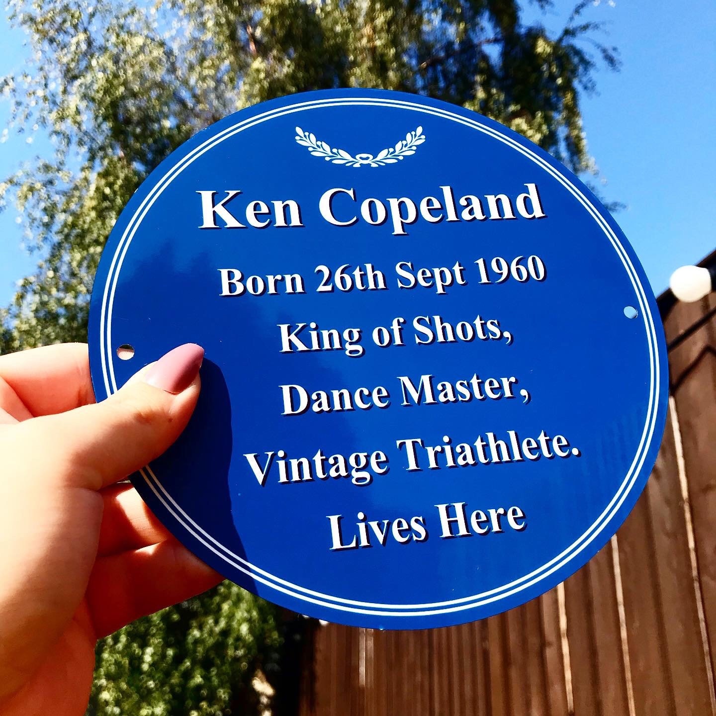 Personalised Heritage Blue Plaque Add Any Name and Any Text - Etsy UK