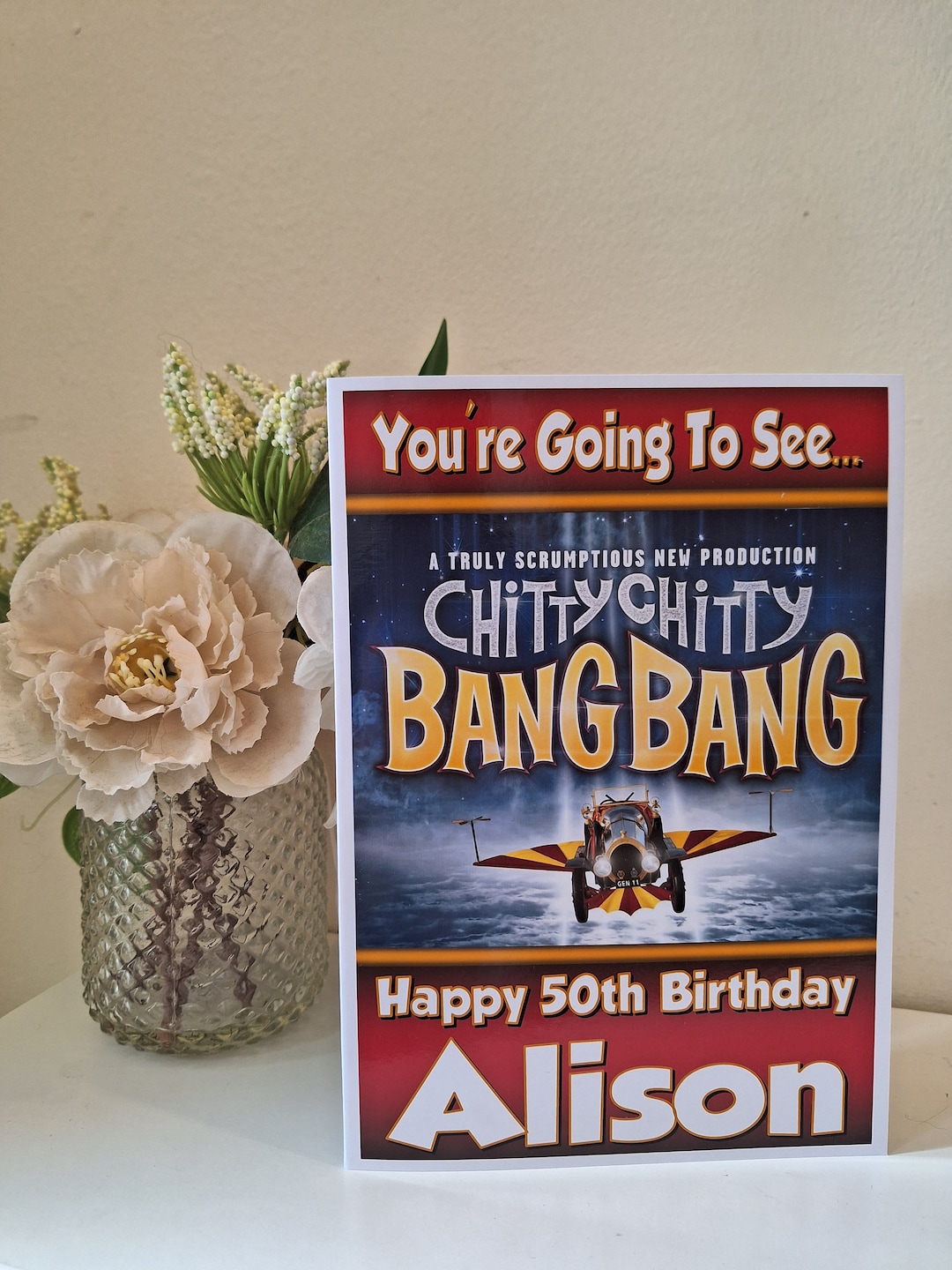 You're Going to See Chitty Chitty Bang Bang - Personalised Birthday ...