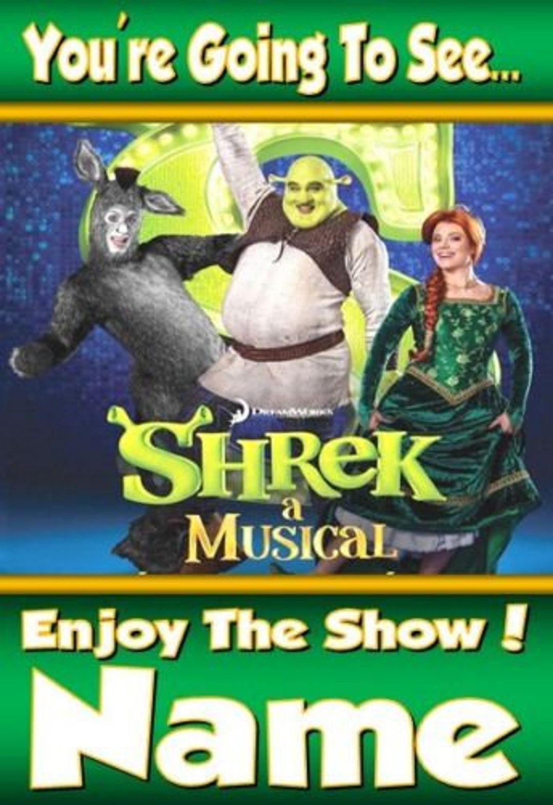 You're Going to See Shrek the Musical Personalised - Etsy UK
