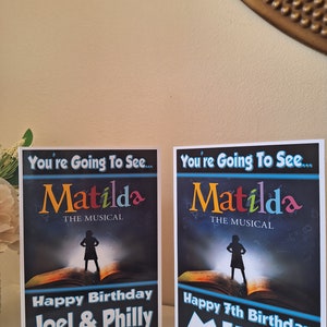 You're Going to See MATILDA the Musical Personalised Greeting Card, Any ...