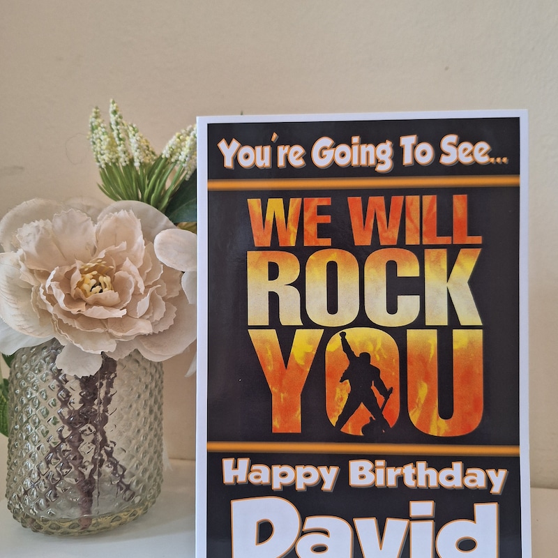 We Will Rock You Card - Etsy UK