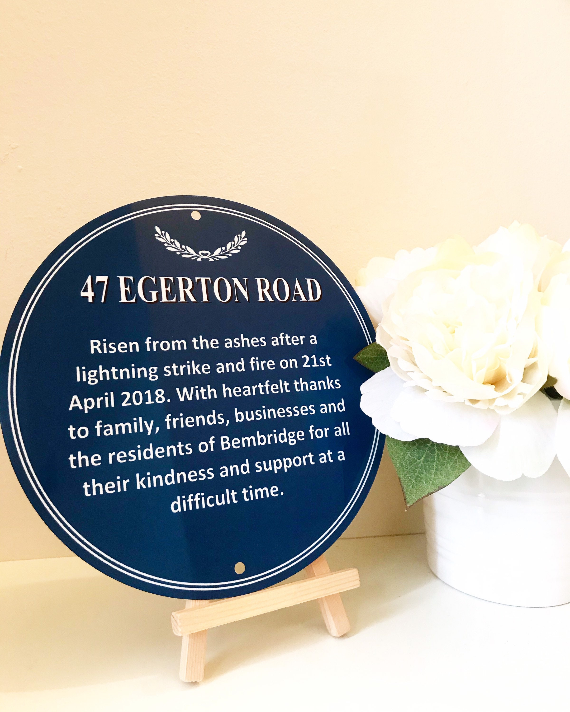 Personalised Heritage Blue Plaque Add Any Name and Any Text - Etsy UK