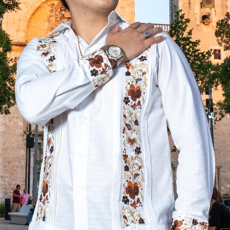 Brown Flower Mens Shirt - Etsy