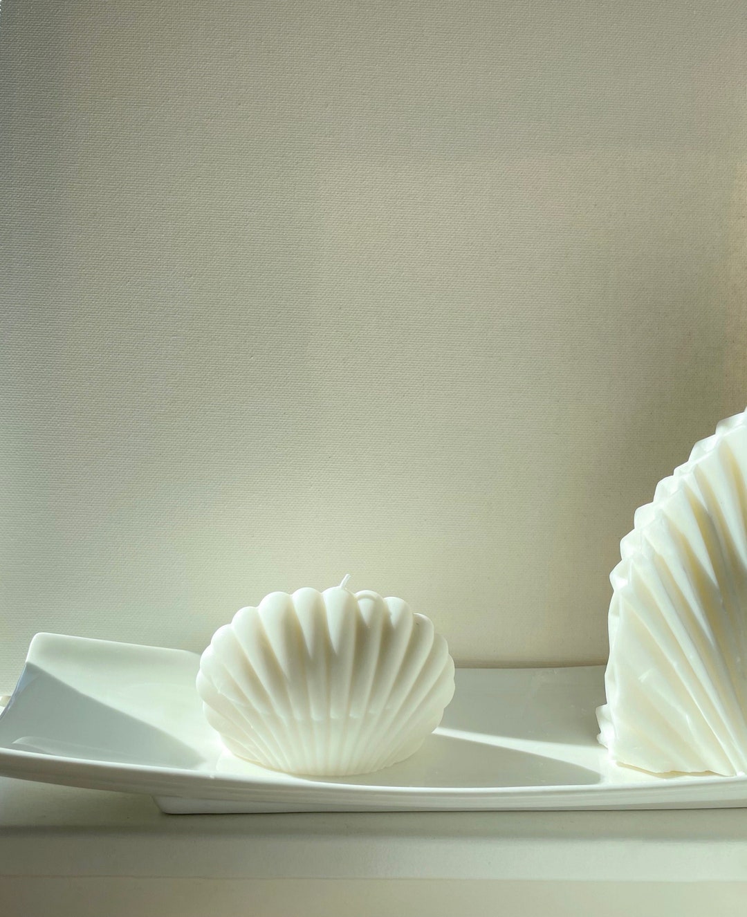 The Arlo Seashell Shaped Candle, Hand Poured 100% Soy Candle, Home ...