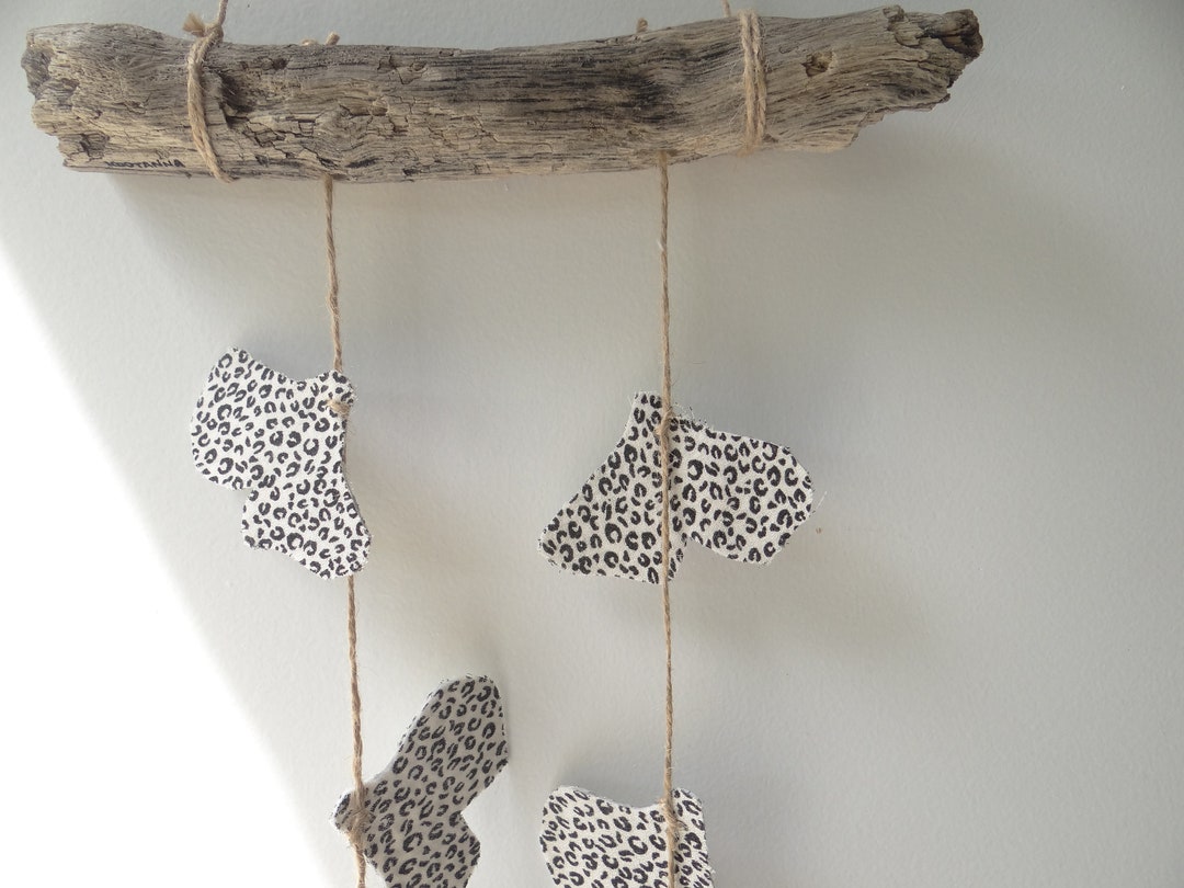 Chimes in Fabric / Mobile in Fabric / Mobile Ceramic and Driftwood ...