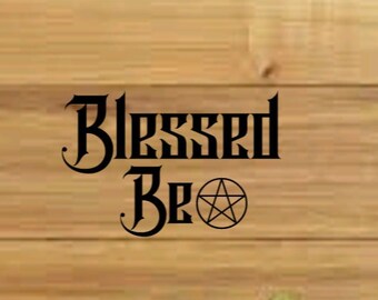 Blessed Be Moon Car Decal - Etsy