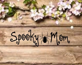 Spooky Mom Car Decal - Etsy
