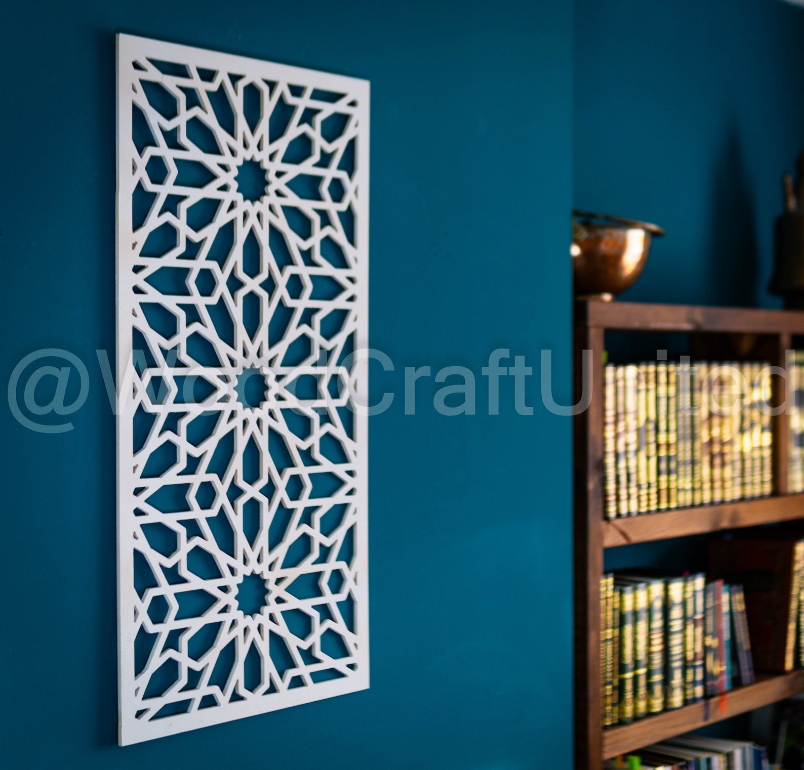 Moroccan Wall Art, Geometric Wood Screen, Alhambra Wood Panel. - Etsy